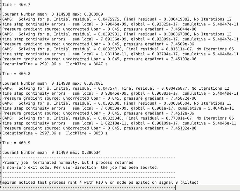 什么原因使得“on signal 9 (Killed)”