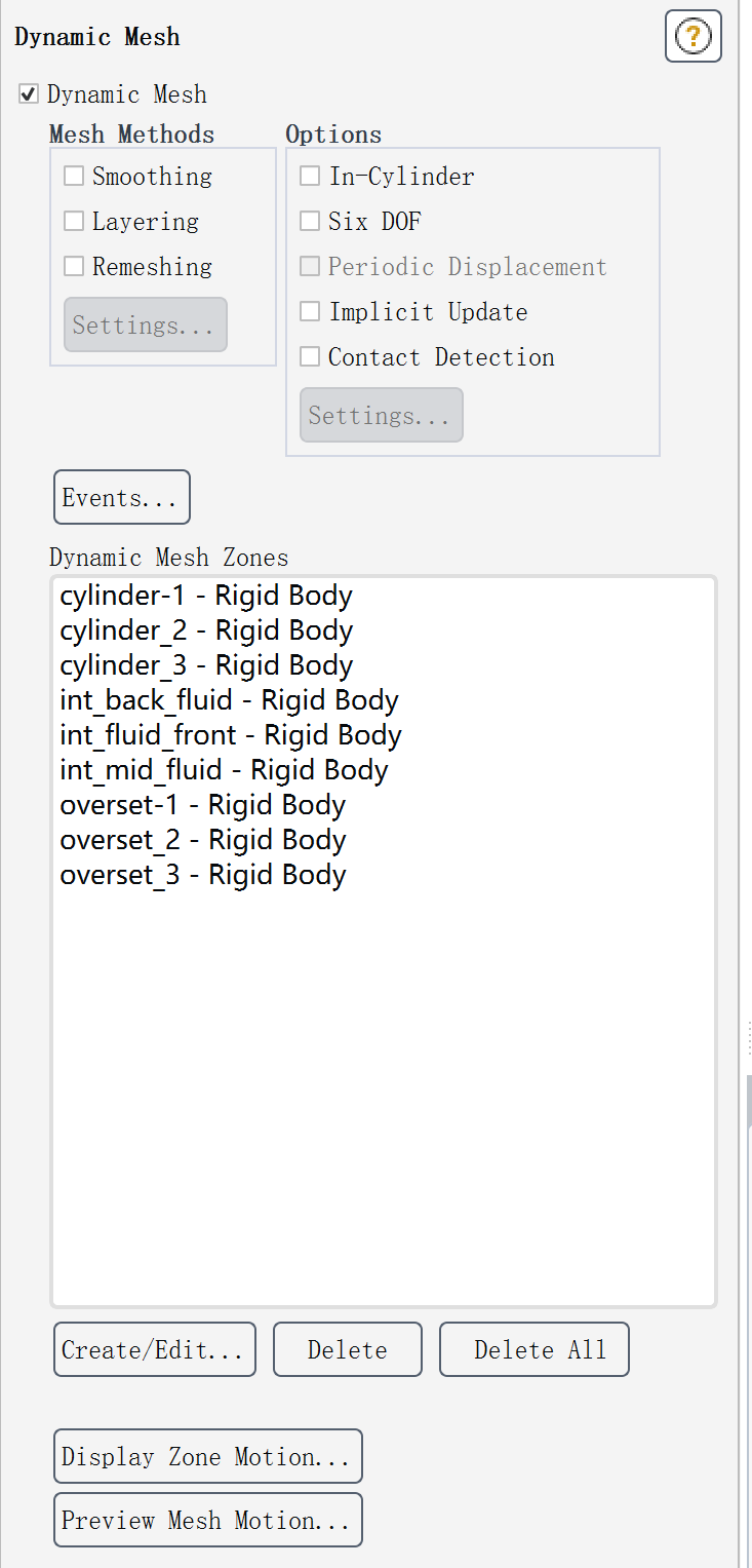 fluent重叠网格和UDF模拟串列三圆柱涡激振动的计算发散